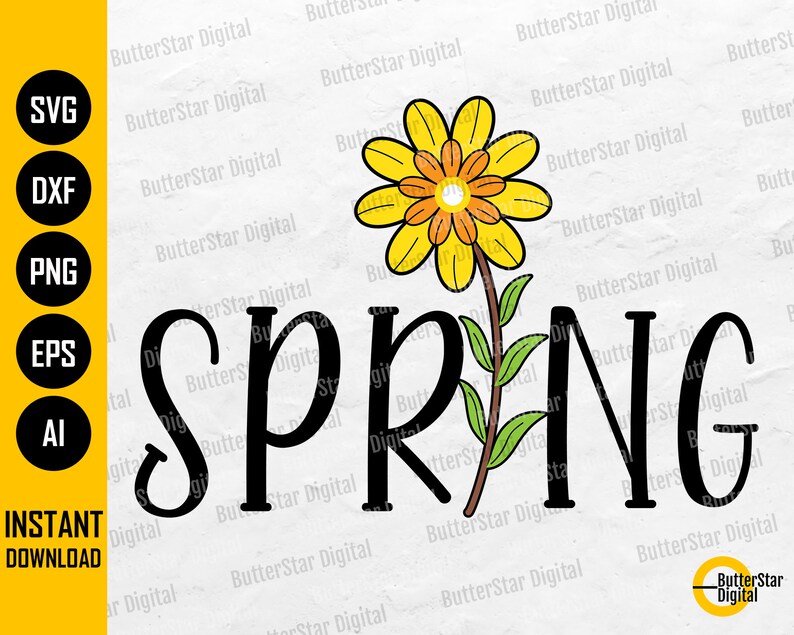 Spring BUNDLE SVG Spring SVG Easter Svg Spring Design - Etsy