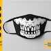 Skull BUNDLE Face Mask SVG | Skeleton Facemask | Bones Mouth Covering ...