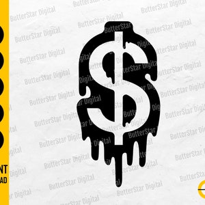 Dripping Dollar Sign SVG Money SVG Cash SVG Rich Finance Business ...