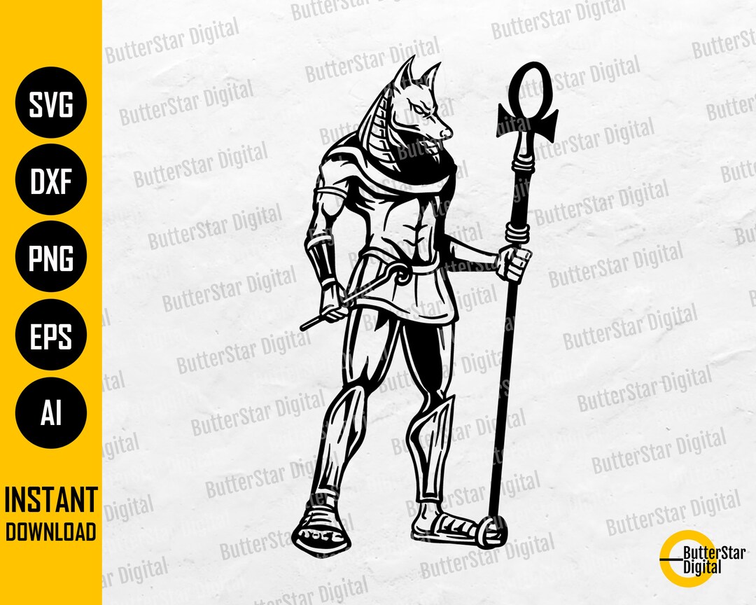 Anubis SVG | God of Death SVG | Mummy Sphinx Pyramids Pharaoh ...