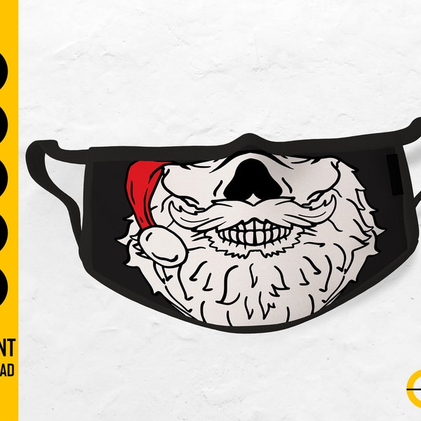 Santa Mask Clipart - Etsy
