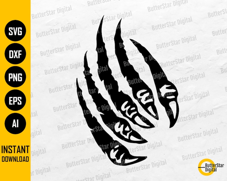 Monster Claws SVG Wild Beast SVG Horror T-shirt Decal - Etsy Israel