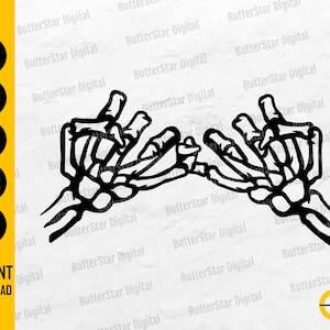 Skeleton Pinky Promise SVG | Bones Tattoo Decal T-shirt Sticker Vinyl ...