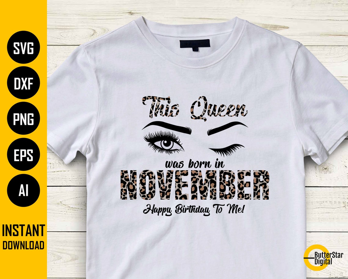 November Girl SVG | This Queen SVG | Women Born in November Birthday ...