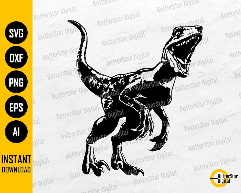 Velociraptor SVG Dinosaur SVG Raptor SVG Dino Decal - Etsy