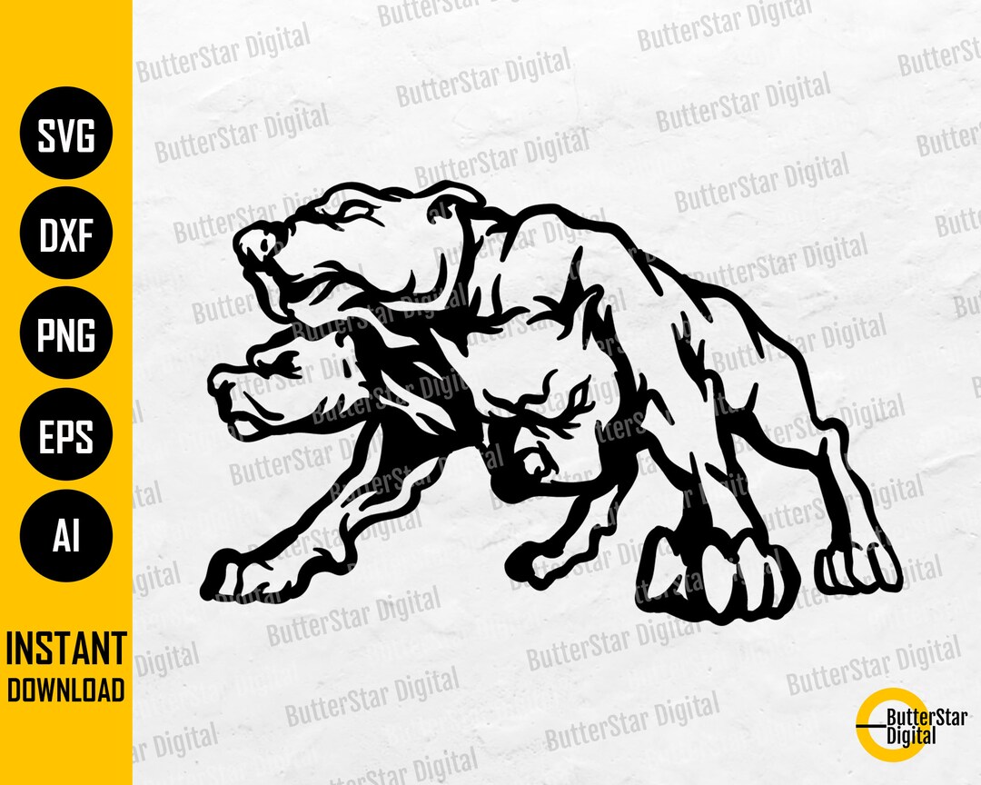 Cerberus SVG Three Headed Dog SVG Hound of Hades SVG Cricut Cut File ...