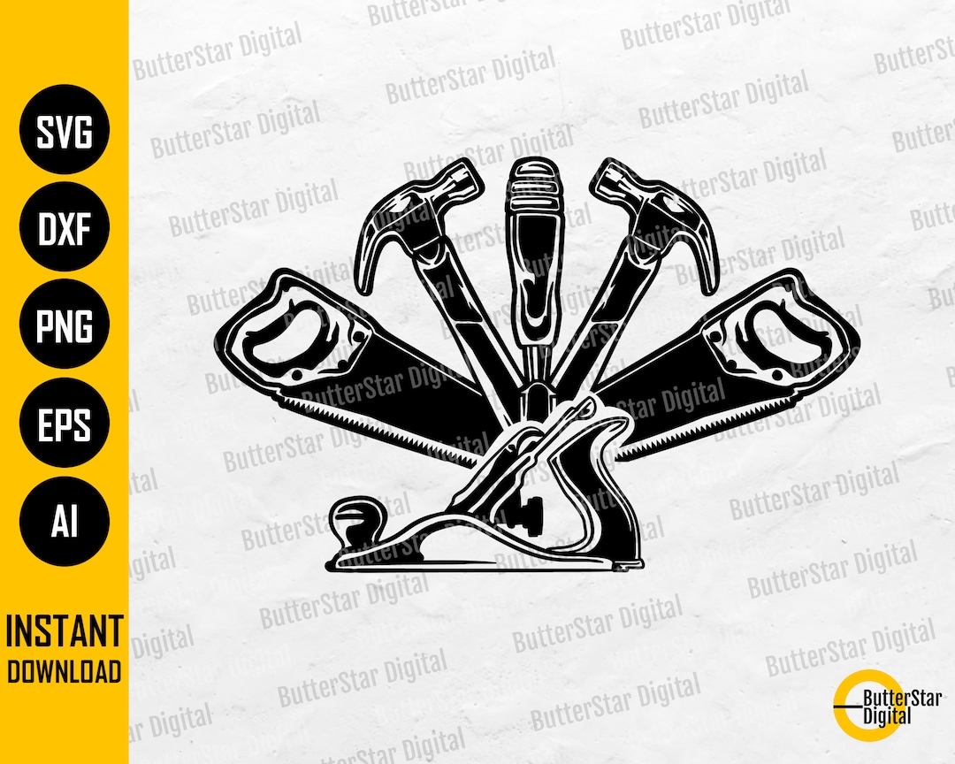 Carpenter Werkzeuge SVG | Tischlerei SVG | Werkstatt SVG | Baumeister ...