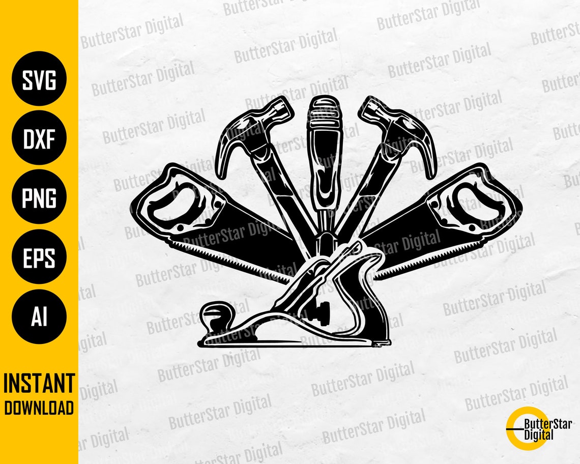 Carpenter Tools SVG Carpentry SVG Workshop SVG Builder - Etsy