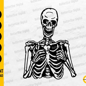 Two Thumbs up Skeleton SVG | No Problem | Okay Ok Fine Good Better Best ...