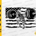 US Skeleton Doing Squats SVG | American Weightlifter SVG ...