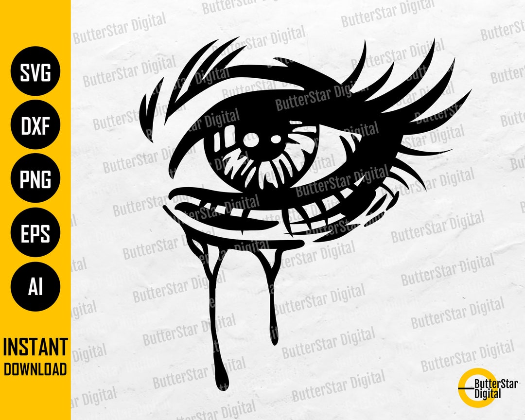 Crying Woman Eye SVG | Sad Girl SVG | Depressed Lady SVG Eyeball ...