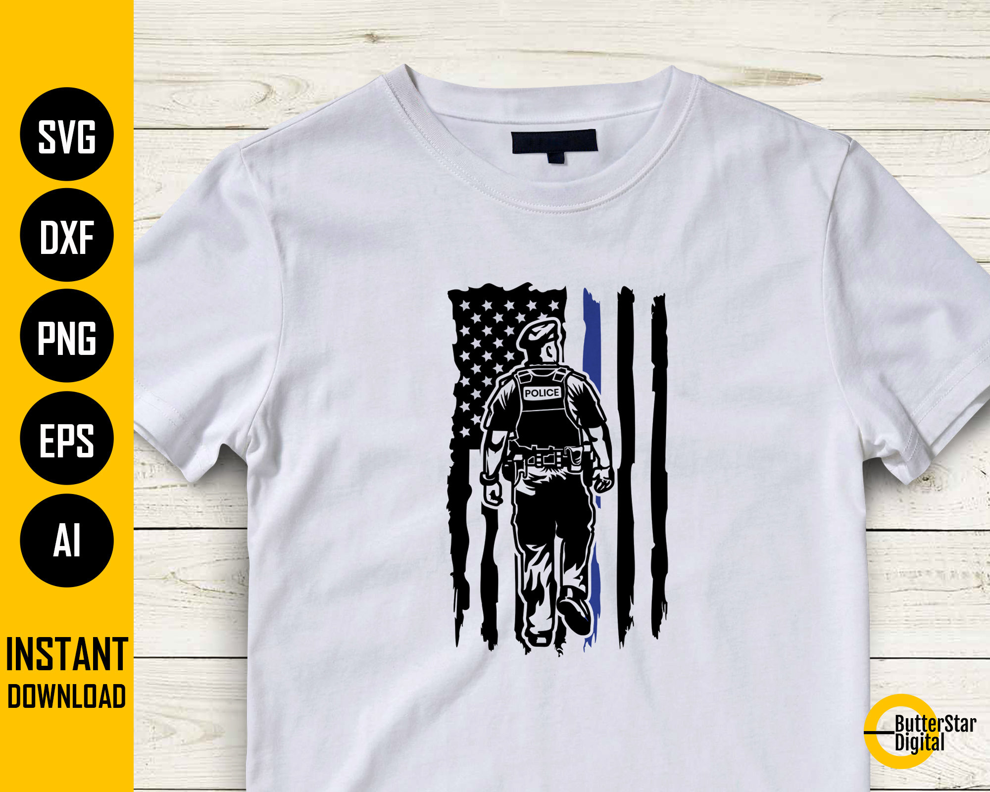 US Police Officer SVG | American Cop Svg | USA Emergency Patrol Vehicle ...