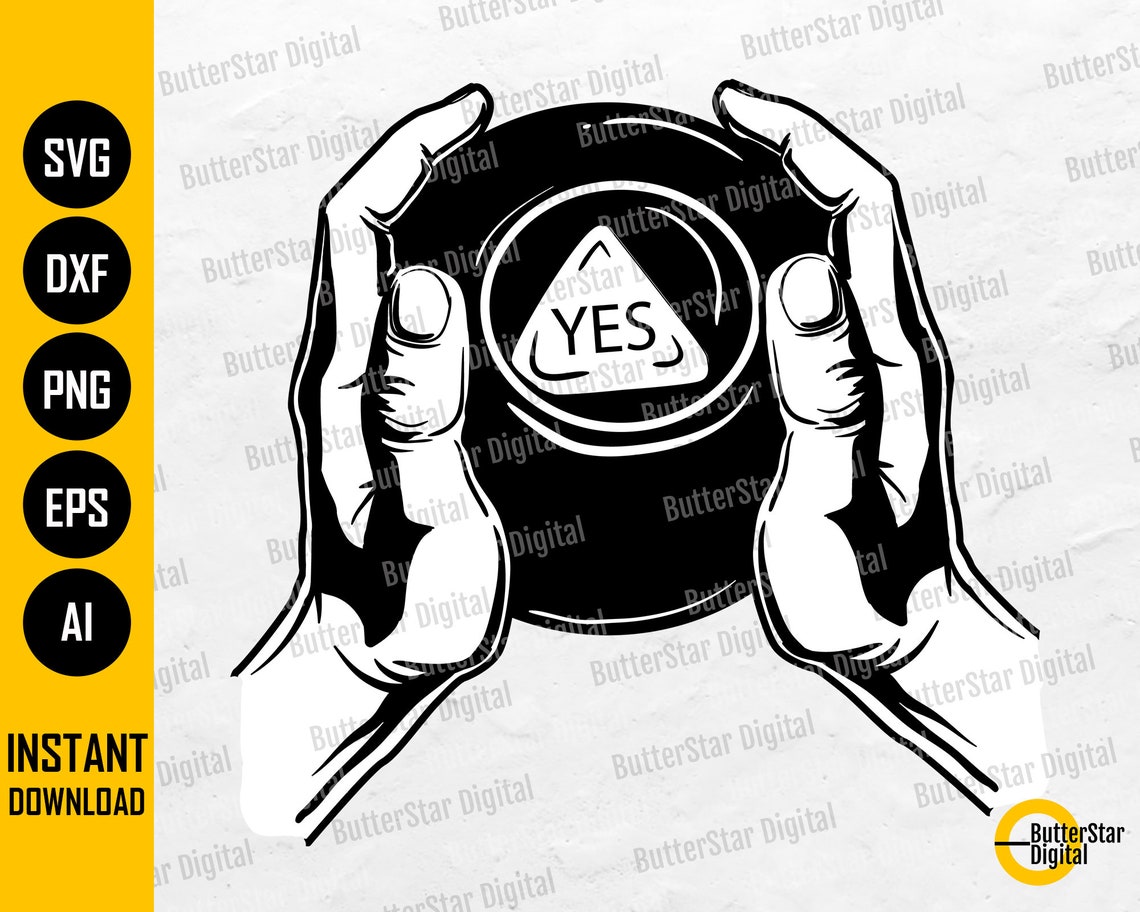 Magic 8-ball SVG | 8ball SVG | Eight Ball SVG | Yes or No Shirt Decal ...