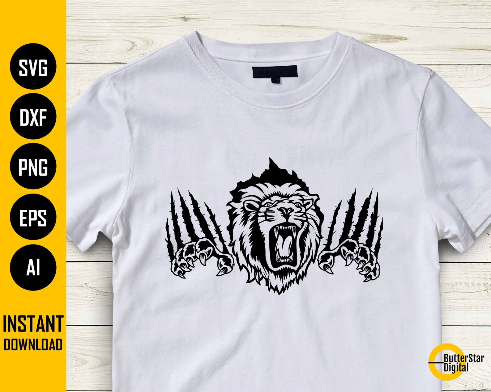 Lion Claws Scratch SVG | African Safari SVG | Wild Animal Shirt ...