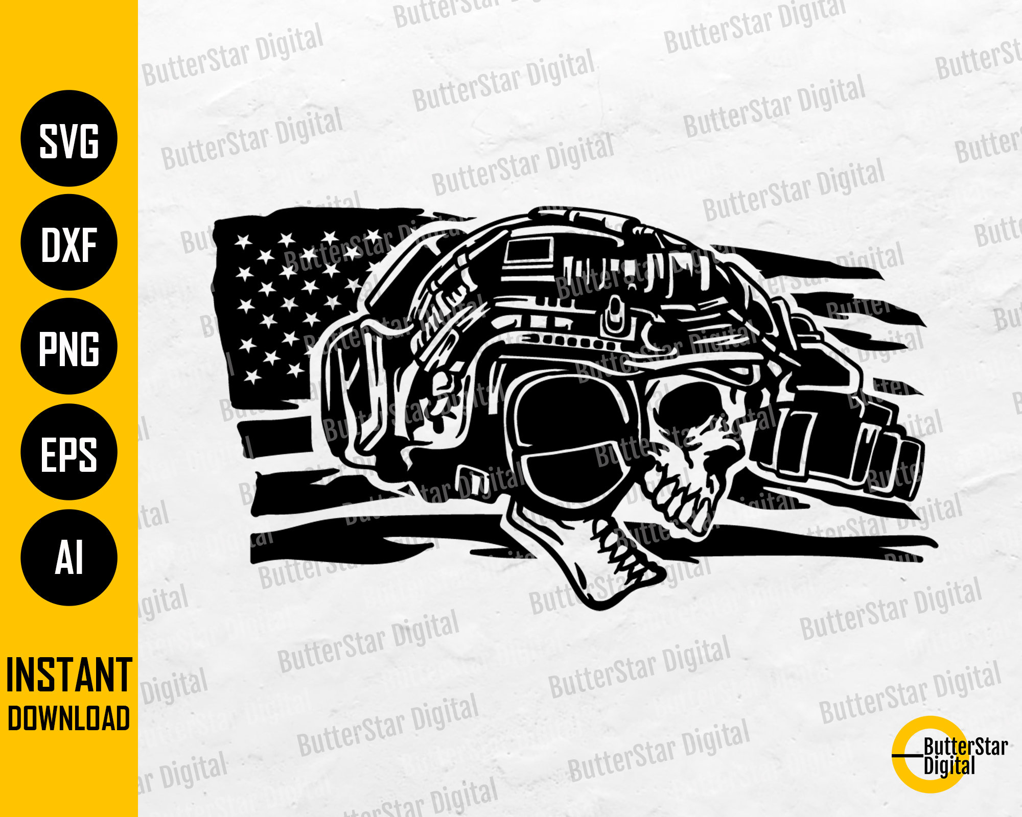 Army Delta Force Tattoo