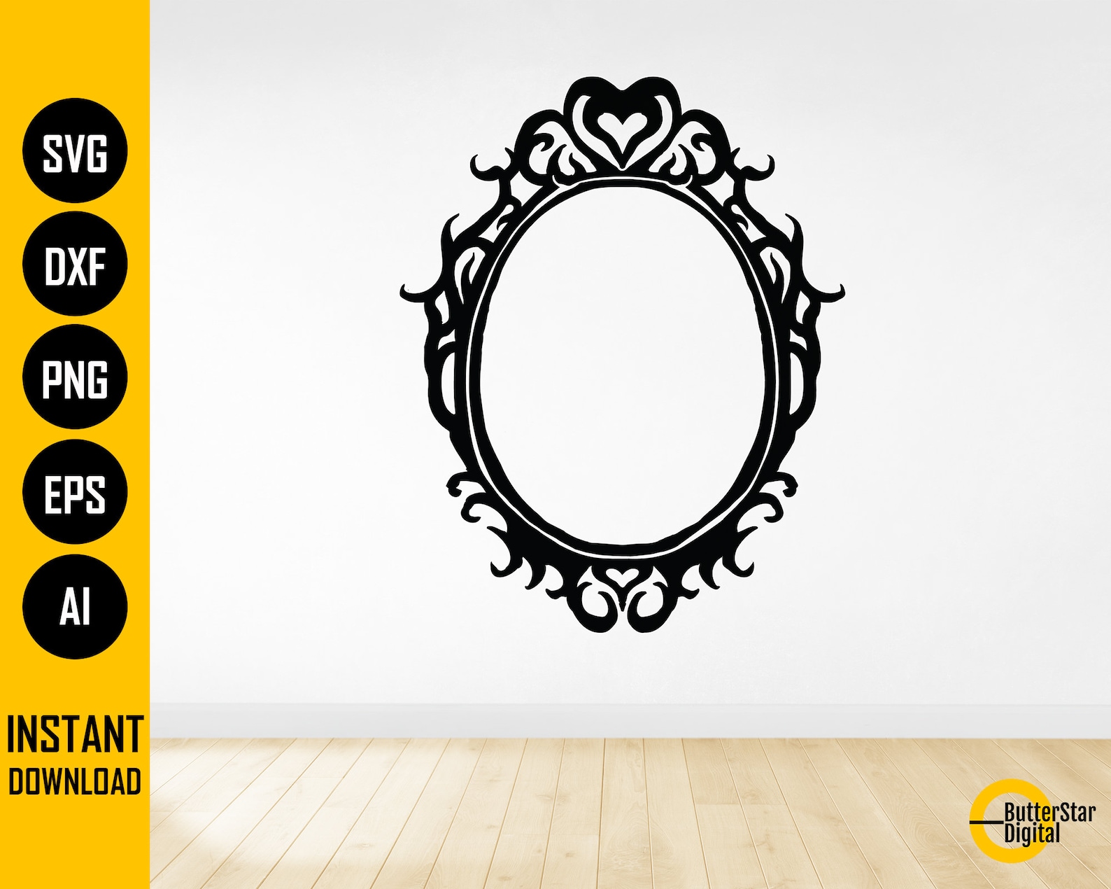 Gothic Frame SVG Creepy Mirror SVG Horror Spooky Wall - Etsy Canada