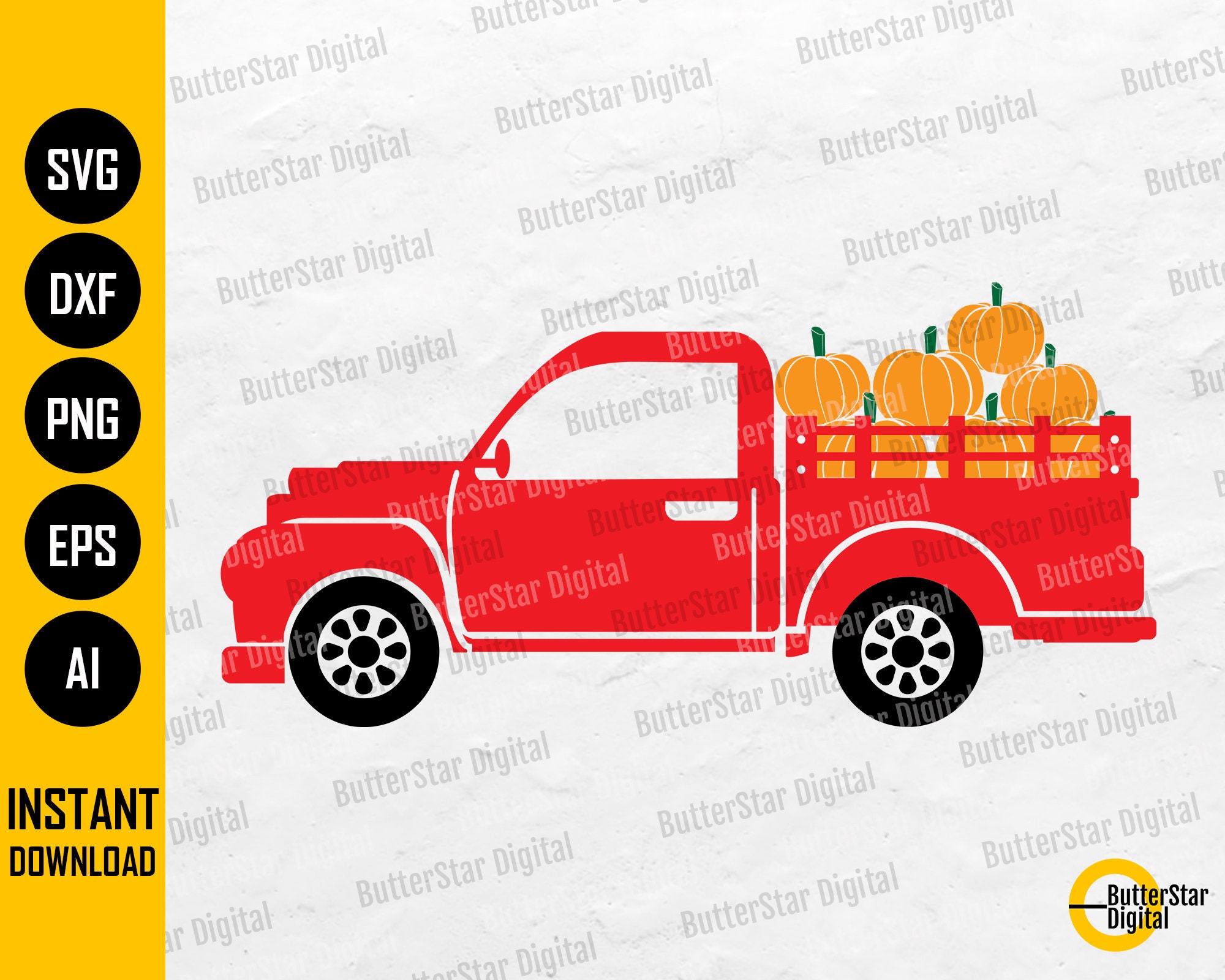 Pumpkin Truck SVG Fall Harvest Farm Truck Pumpkin Patch | Etsy