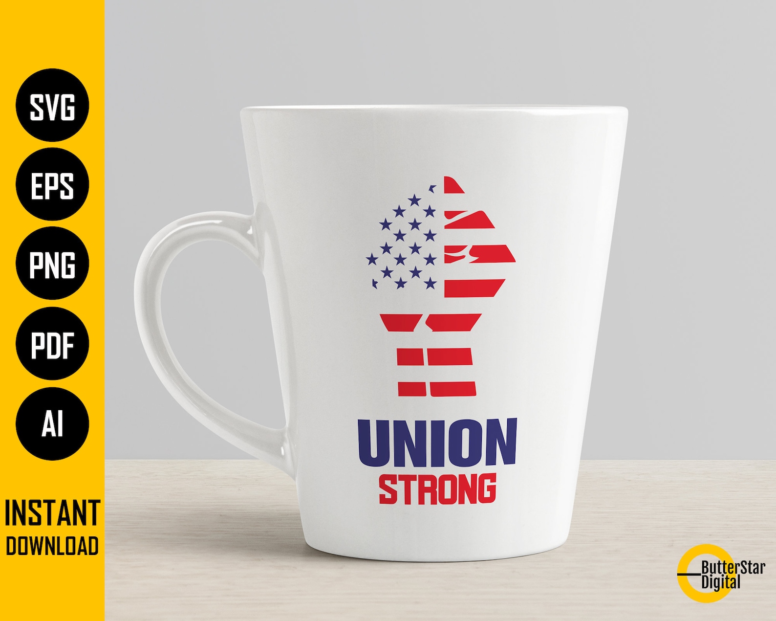 Union Strong SVG Happy Labor Day SVG America Fist - Etsy