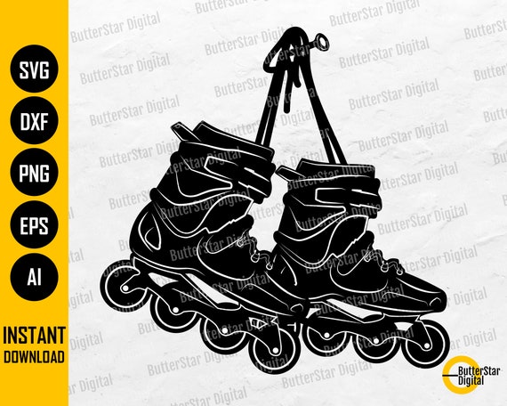 Hanging Roller Blades SVG Inline Skates SVG Roller Skating - Etsy