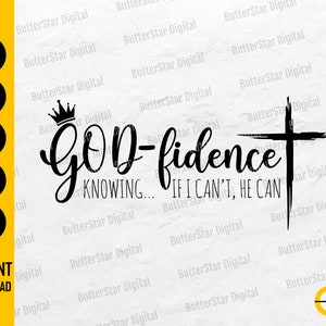 Godfidence SVG | God Fidence SVG | Christian SVG | Bible Verses Decor ...