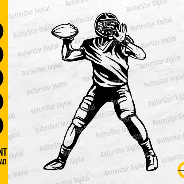 Quarterback Svg - Etsy