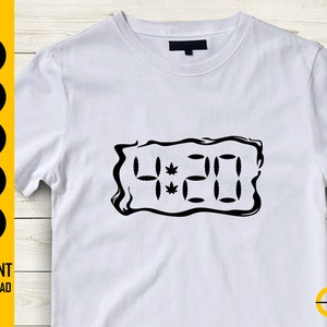 420 Digital Clock SVG | Weed SVG | Smoke Cannabis SVG | Marijuana Pot ...