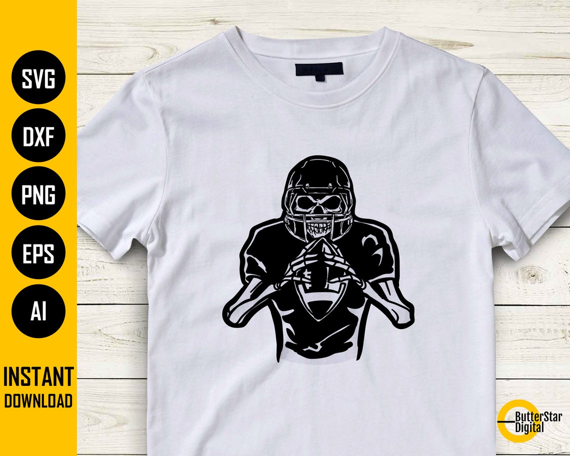 Football Skeleton SVG | Football Player SVG | Football Skull SVG ...