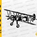 Biplane SVG | Vintage Plane SVG | Single Prop Airplane Decal Graphics ...
