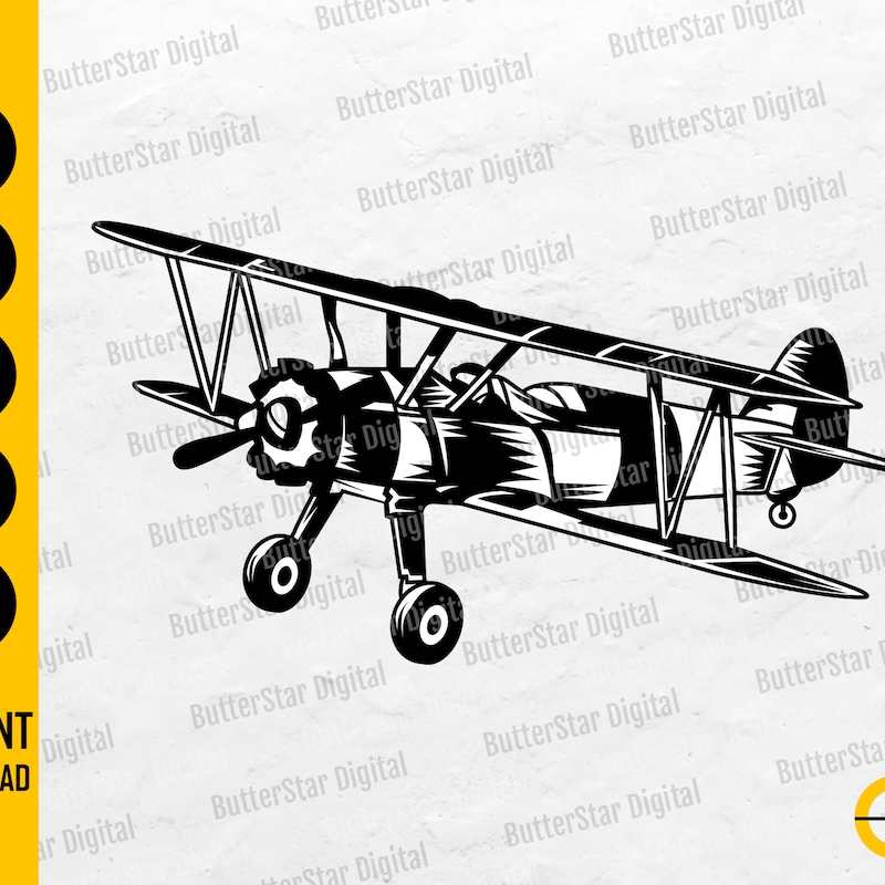 Biplane Decals - Etsy
