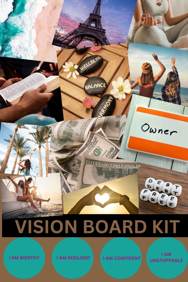 The Ultimate Vision Board Kit: PRINTABLE AND DIGITAL Kit - Etsy