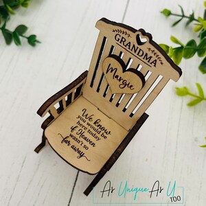 Engraved Vintage Rocking Chair, Wedding Place Setting, Memorial Chairs ...