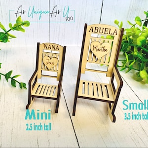 Engraved Rocking Chair LARGER SIZE , Wedding Place Setting, Memorial ...