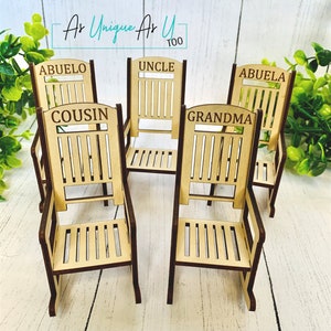 Engraved Rocking Chair LARGER SIZE , Wedding Place Setting, Memorial ...
