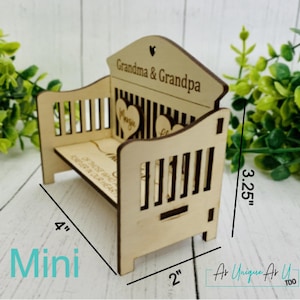Personalized Mini Bench, Wedding Place Setting, Memorial Keepsake, Lost ...