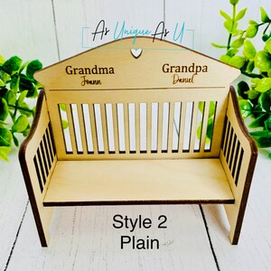 Personalized Mini Bench, Wedding Place Setting, Memorial Keepsake, Lost ...