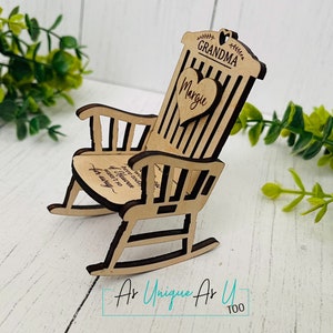 Engraved Vintage Rocking Chair, Wedding Place Setting, Memorial Chairs ...