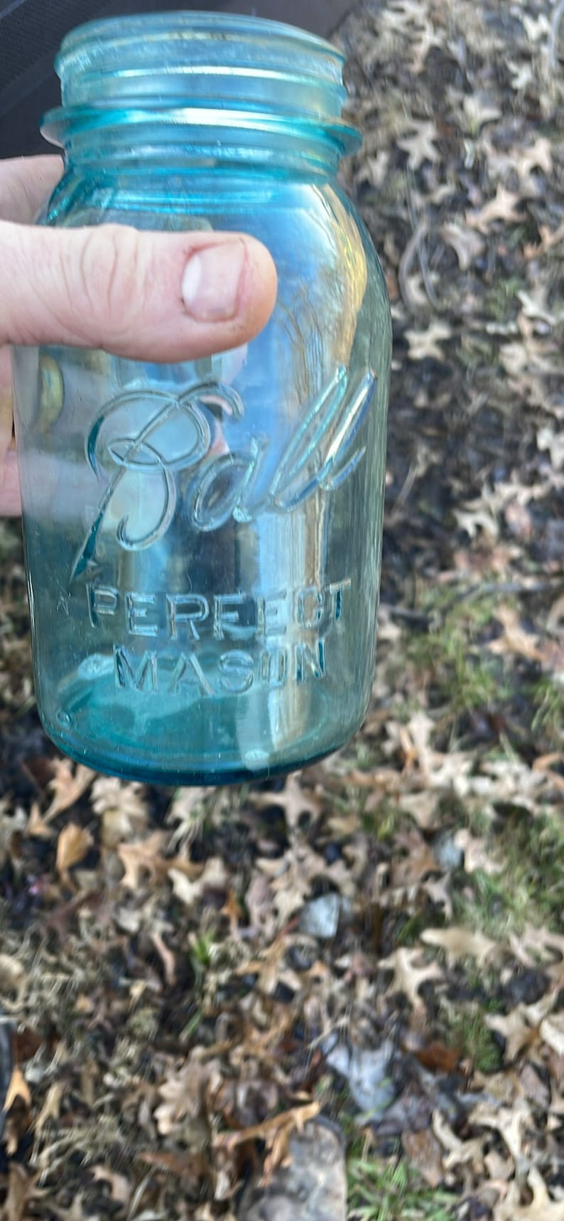 Antique Highly Sought After Blue Mason Jars - Etsy