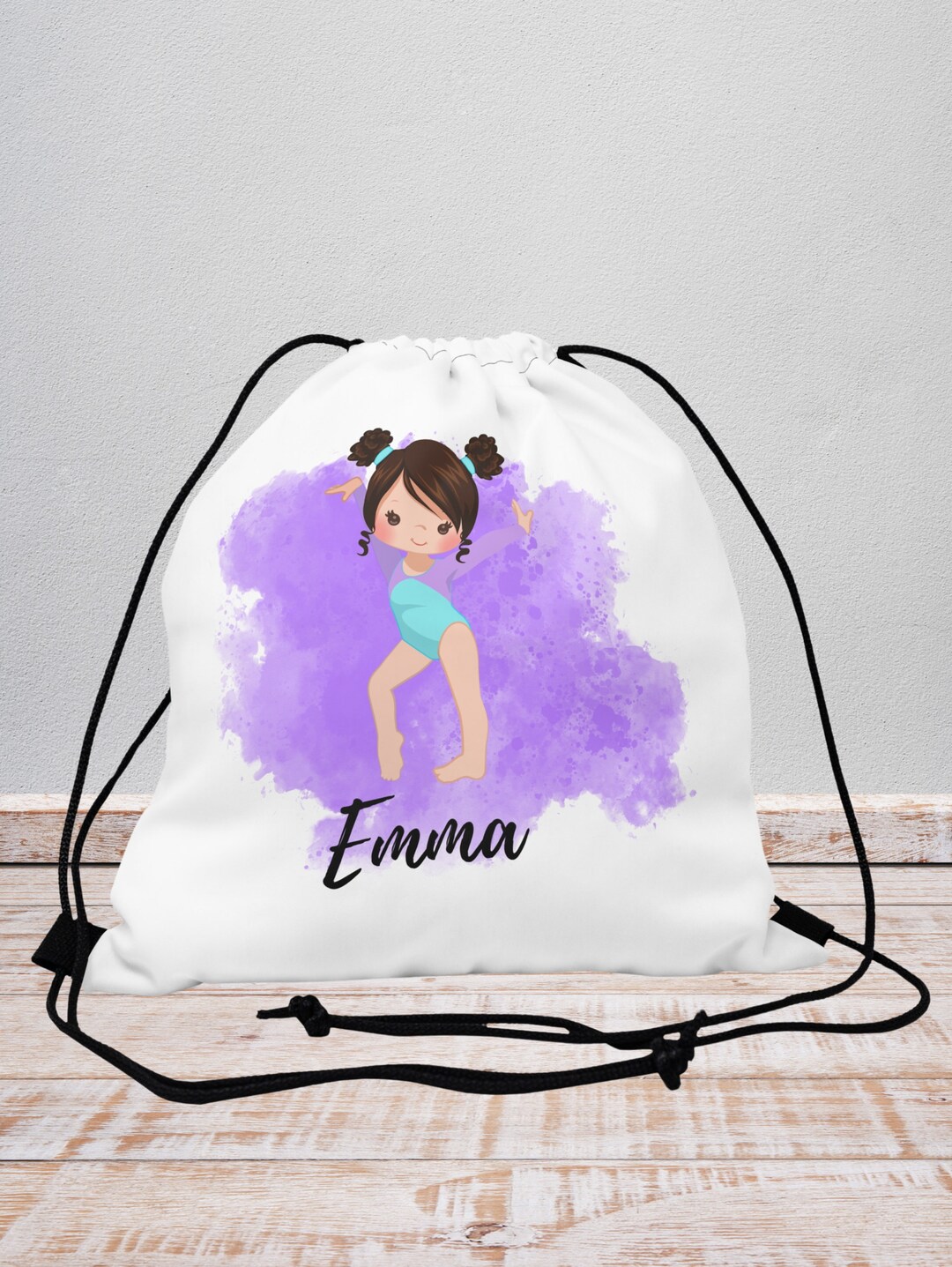 Personalized Gymnastics Drawstring Bag, Gymnastics Gym Bag, Backpack ...