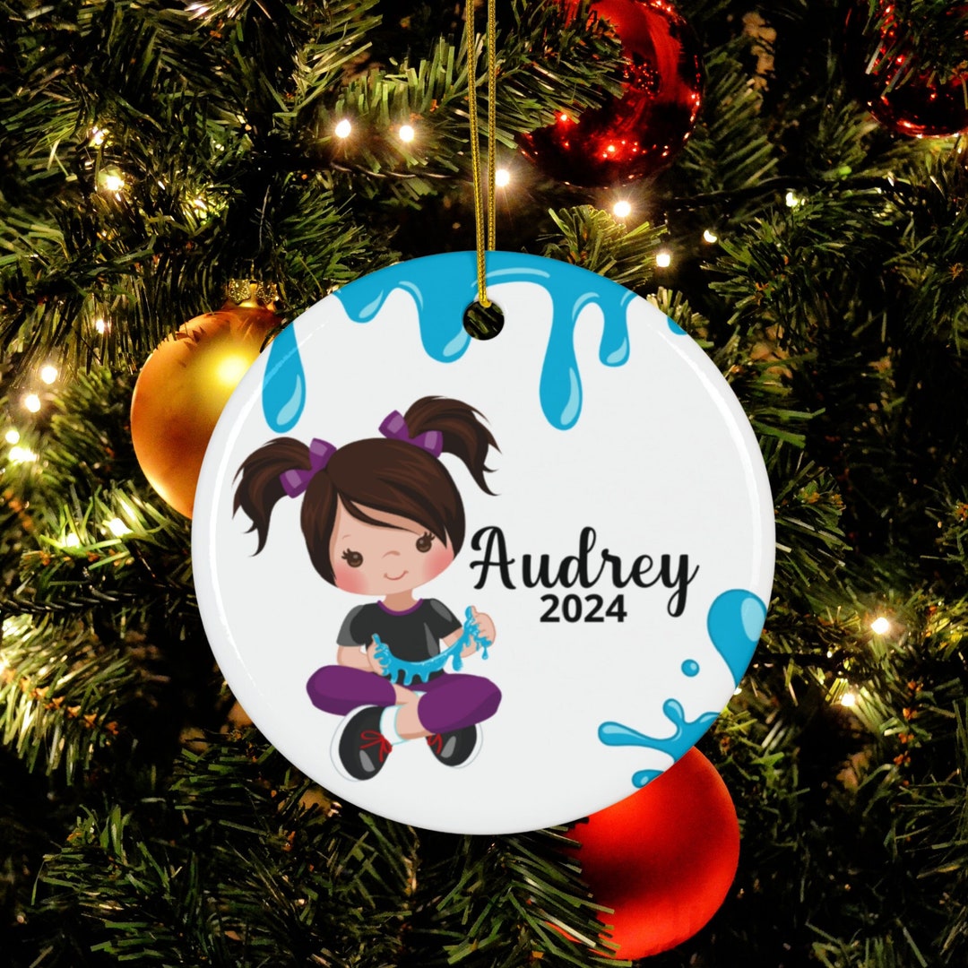 Personalized Slime Ornament, Girls Slime Gift, Custom Craft Ornament ...
