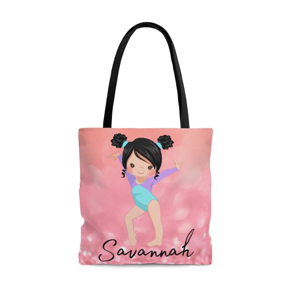 Personalized Gymnastics Tote Bag, Custom Girls Gymnast Bag With Name ...