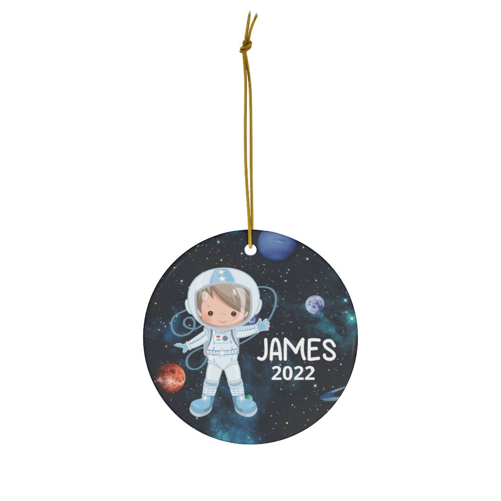 Personalized Outer Space Ornament Boys Astronaut Gift - Etsy