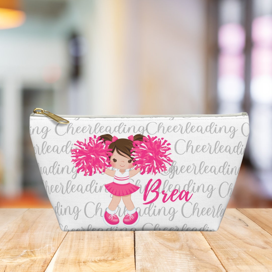 Personalized Cheerleading Makeup Bag, Cheer Cosmetic Bag, Gift for ...