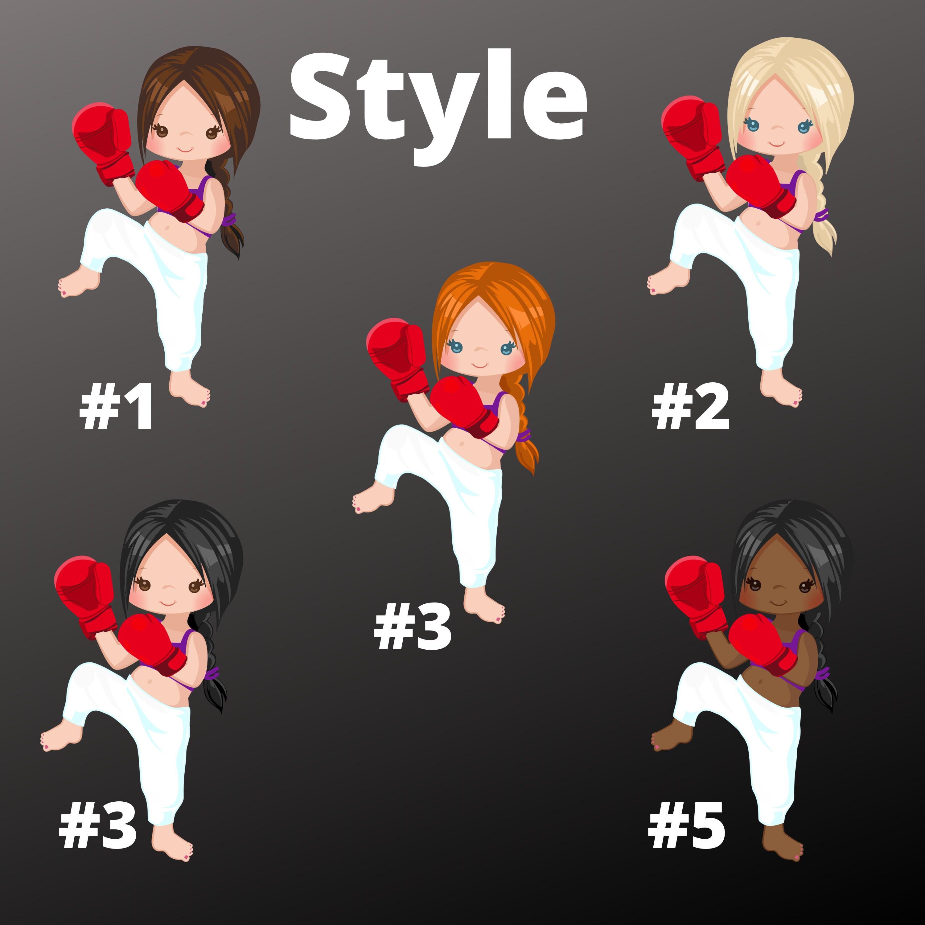 Girl Kickboxer Custom Personalized Christmas Ornament - Etsy