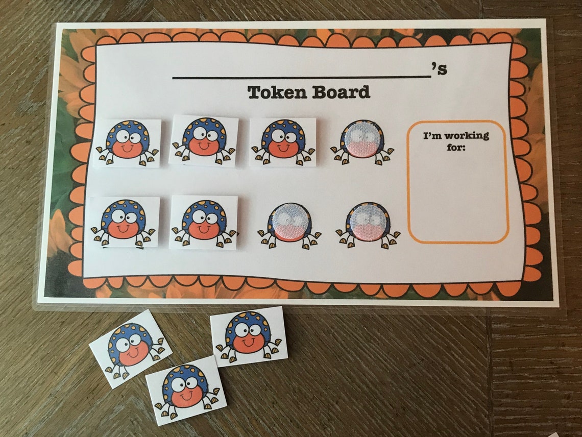 Reward Chart Token Board ABA Special Education Autism | Etsy