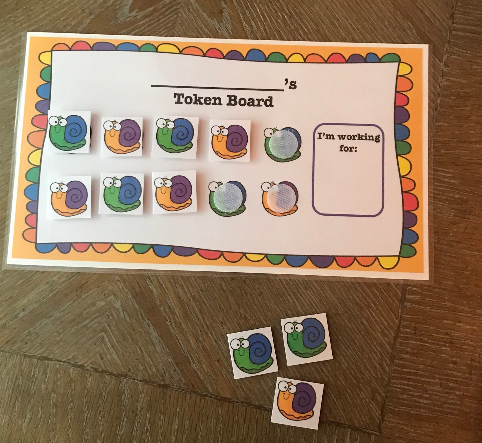 Reward Chart Token Board ABA Special Education Autism | Etsy