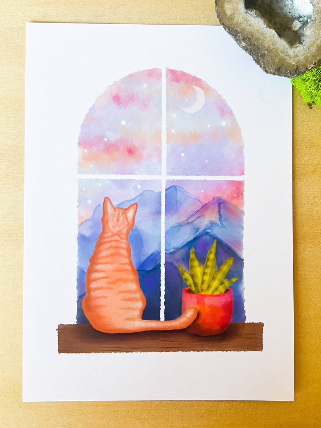 Car in the Window Art Print - Etsy