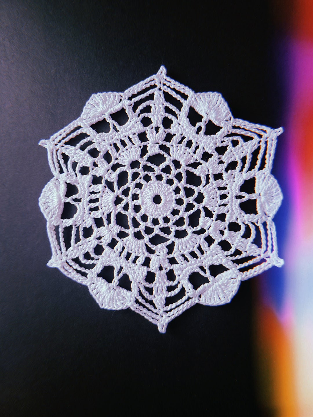 Skulls and Chains Goth Doily Small Crochet Skeleton Gothic Decor Home ...