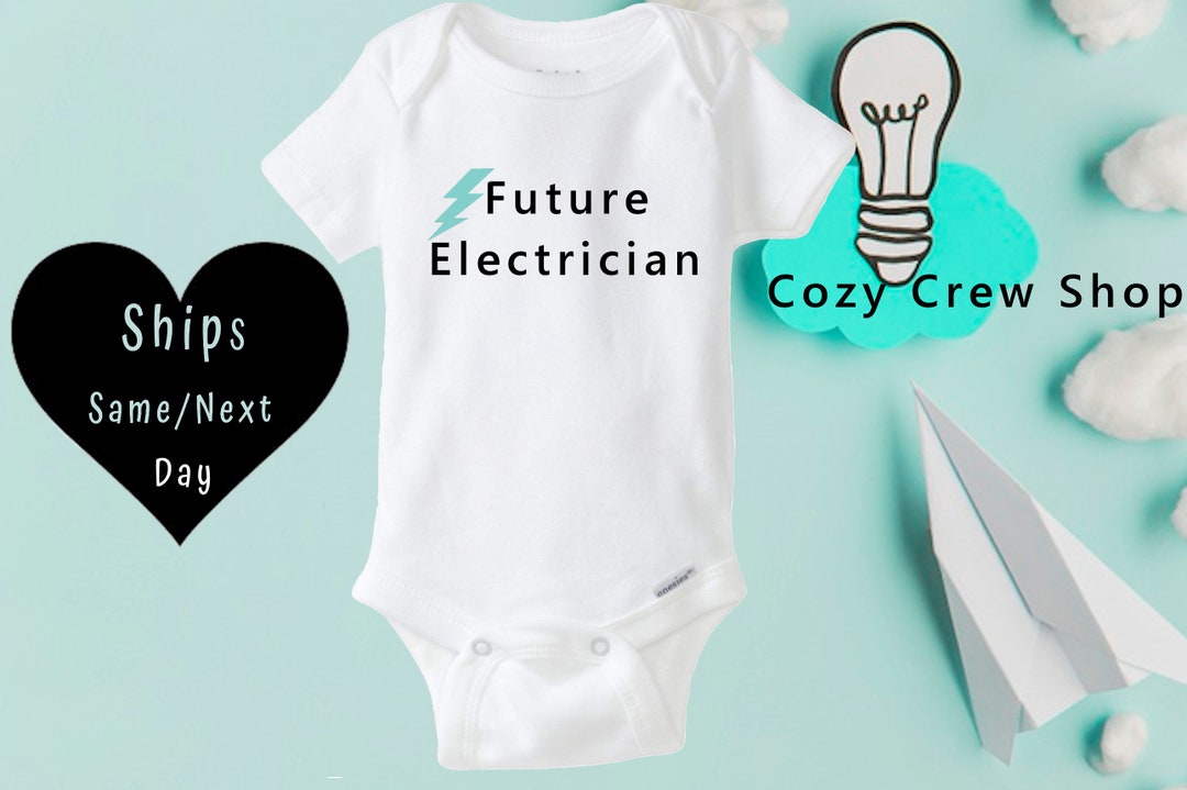 Future Electrician Baby Onesie Job Career Infant Onesie® Baby - Etsy