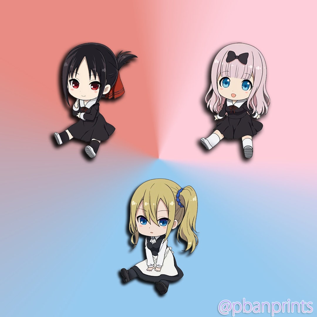 Cute Kaguya Sama Chibi Stickers (kaguya-sama: Love is War, Ai Hayasaka ...