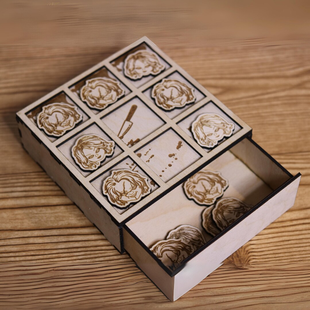 Tic - Tac - Toe Chucky and Tiff Horror Game Board / Horror Gift Ideas ...